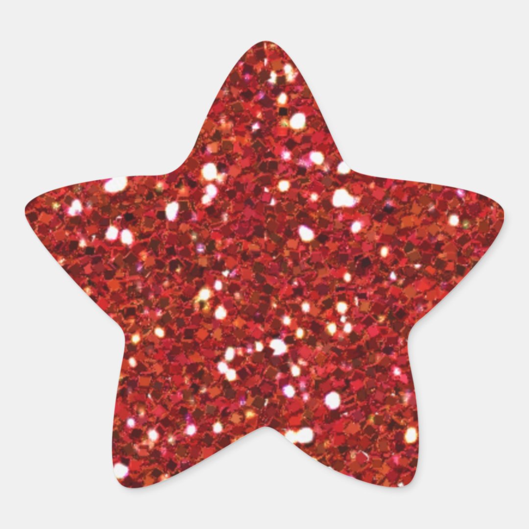 Red Glitters Sticker | Zazzle