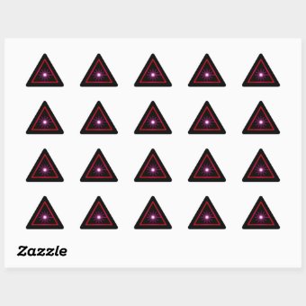 Red Glow Laser Symbol Sticker | Zazzle