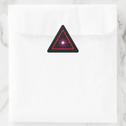Red Glow Laser Symbol Sticker | Zazzle