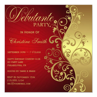 Debutante Ball Invitations & Announcements | Zazzle