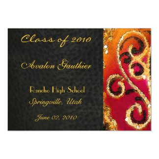 Red And Gold Graduation Invitations & Announcements | Zazzle