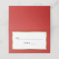 Red | Gold | White Simple Elegant Place Cards | Zazzle