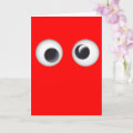Red Googly Eyes Valentine's Day Card | Zazzle
