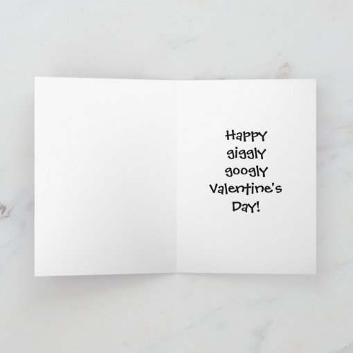 Red Googly Eyes Valentine's Day Card | Zazzle