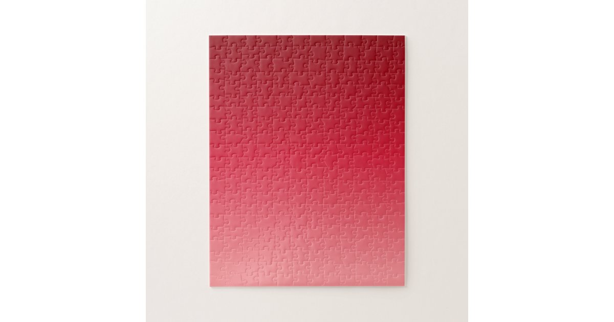 Red Gradient Jigsaw Puzzle | Zazzle