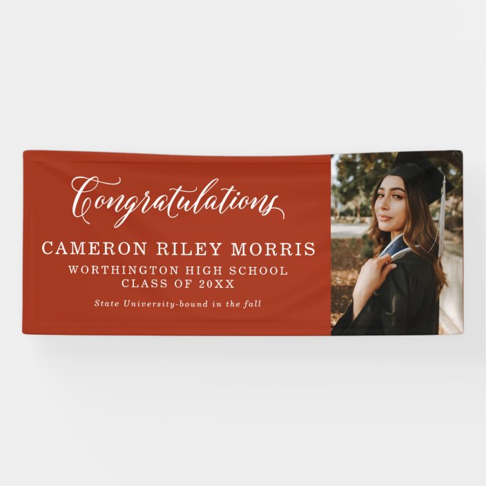 Red graduation banner | Zazzle.com