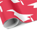 Red Graduation Caps Pattern - Graduation Wrapping Paper | Zazzle