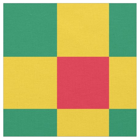 Green and yellow checkerboard pattern fabric | Zazzle