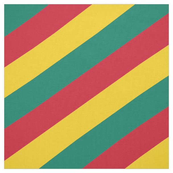 Red, black and yellow striped pattern fabric | Zazzle.com
