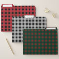 Red Green Black Grey Buffalo Plaid File Folder | Zazzle