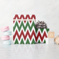 Red Green Chevron Christmas Holiday Wrapping Paper | Zazzle