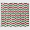 Red Green Chevron Christmas Holiday Wrapping Paper | Zazzle