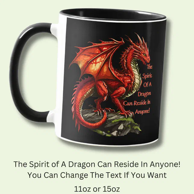 Red Green Dragon, Spirit Can Reside in Anyone Mug | Zazzle