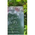 Red Green Festive Foliage Lights Christmas Party Invitation | Zazzle