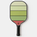 Red Green Melon Color Stripes On Watercolor Paper Pickleball Paddle ...