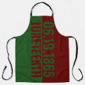 Red Green Pan African June 19 Juneteenth Apron | Zazzle