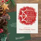 Red, Green Snowflake Business Holiday Card | Zazzle
