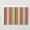 Red, Green Stripe MULTI Double Sided Photo Card | Zazzle