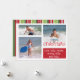 Red, Green Stripe MULTI Double Sided Photo Card | Zazzle