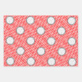 Red & Green Volleyball & Santa Matching Christmas Wrapping Paper Sheets ...