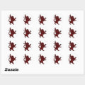 Red Griffin Classic Round Sticker | Zazzle