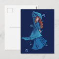 Red Hair Belly Dancer art Belly Dancing Redhead Postcard | Zazzle