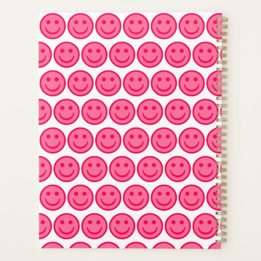 Red Happy Face Planner | Zazzle