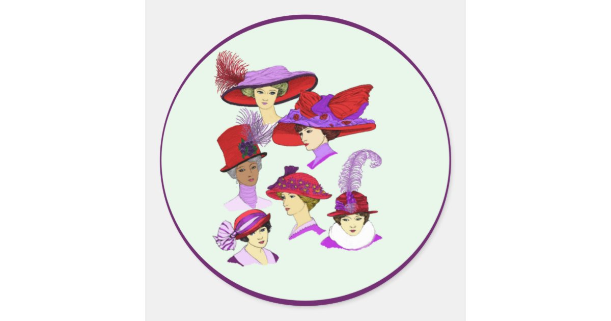 Red Hats Sticker | Zazzle