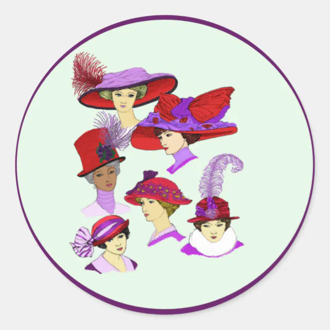 Red Hats Sticker | Zazzle
