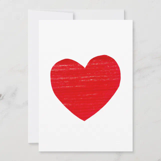 Red Heart Card | Zazzle
