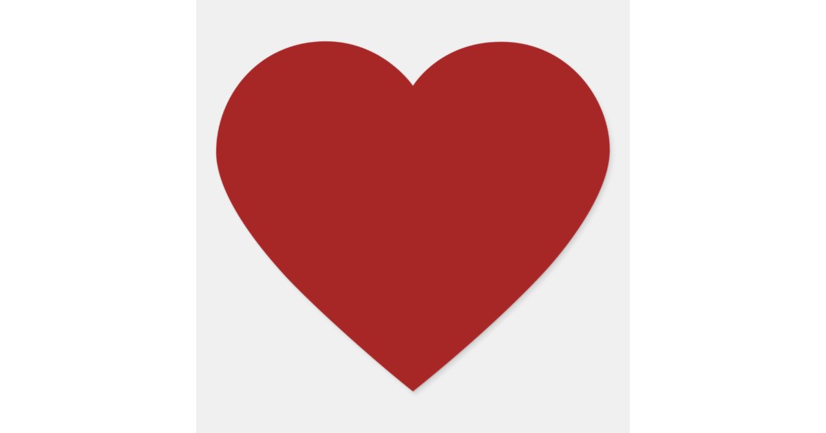 Red heart heart sticker | Zazzle