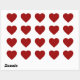 Red heart heart sticker | Zazzle