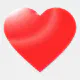 Red Heart Heart Sticker | Zazzle