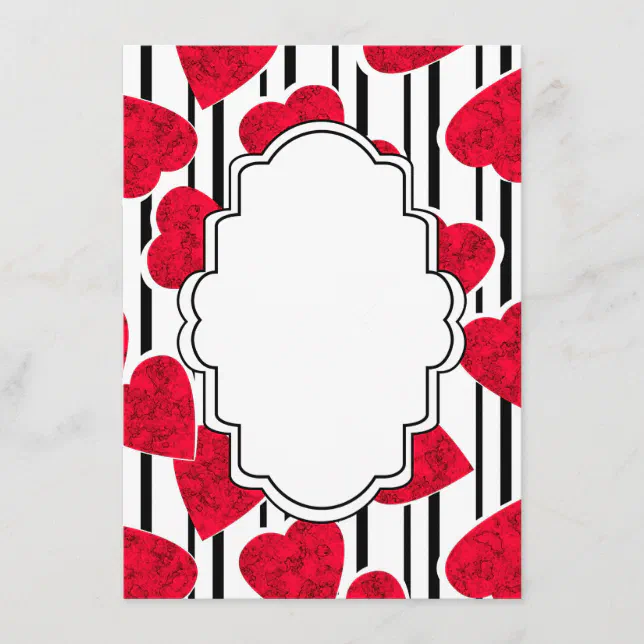 Red heart menu | Zazzle