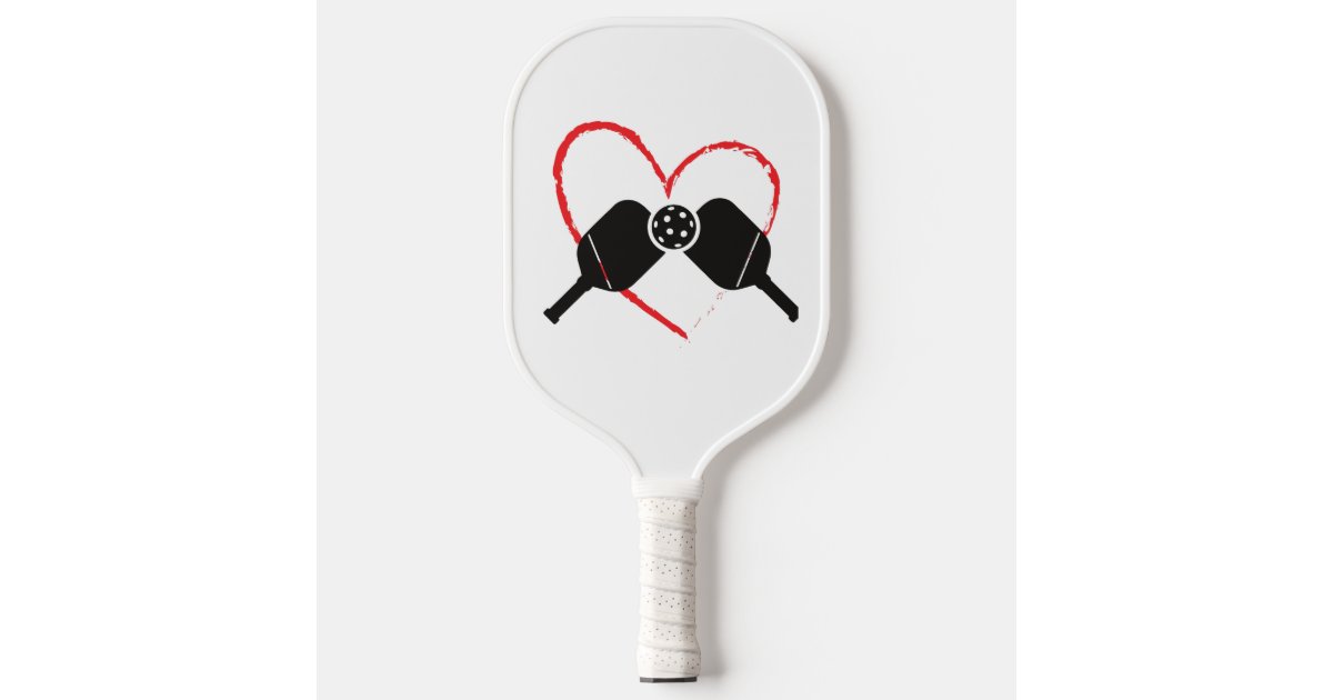 Red Heart pickleball paddles | Zazzle