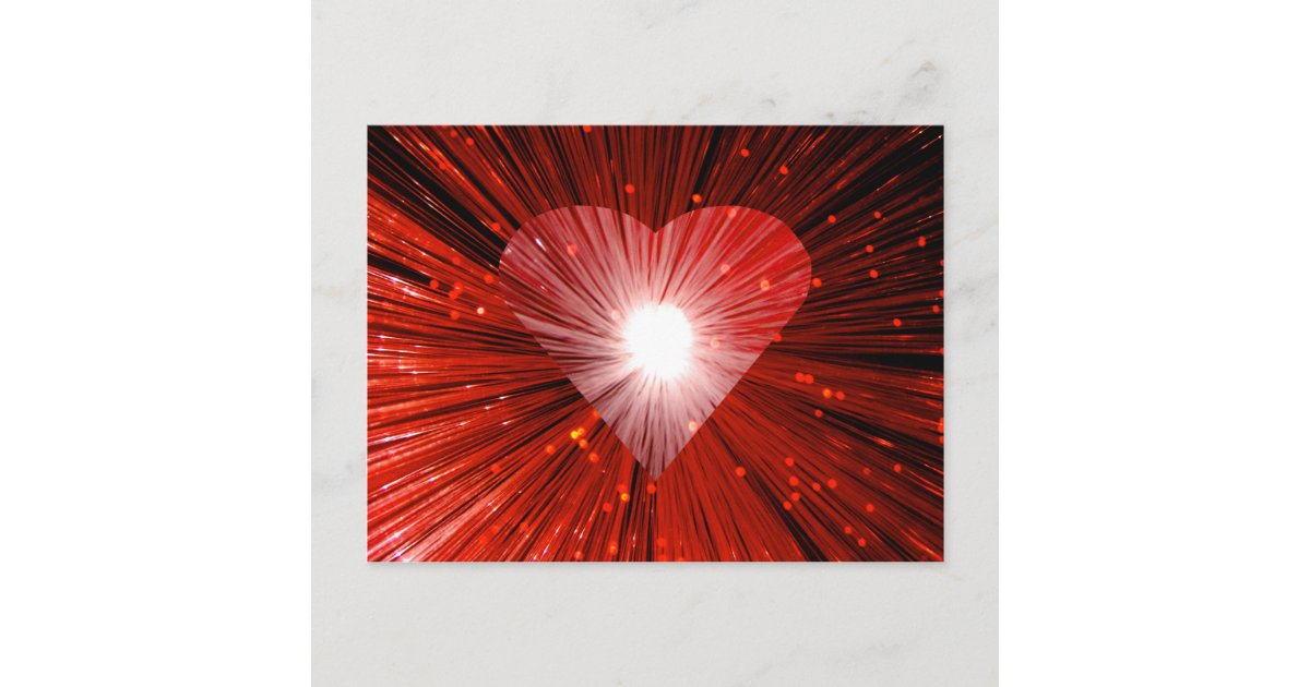 Red Heart postcard | Zazzle