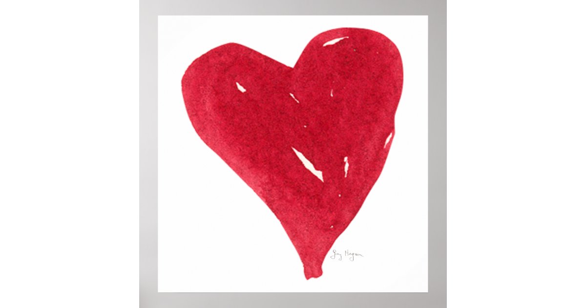Red Heart Posters & Prints | Zazzle