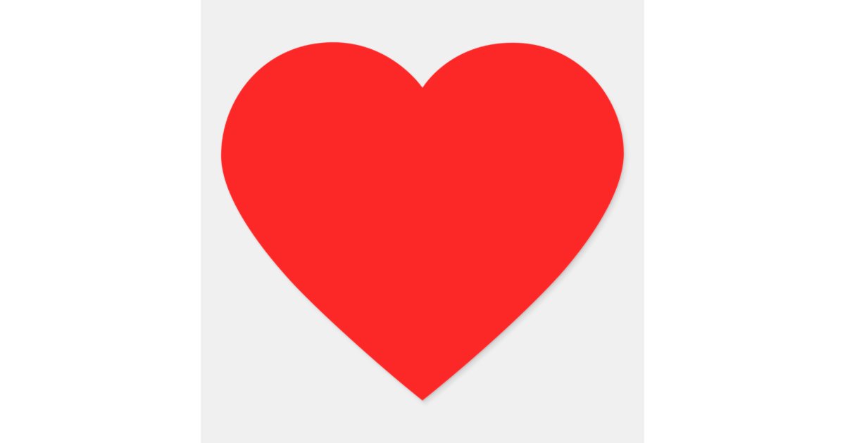 Red Heart Sticker | Zazzle