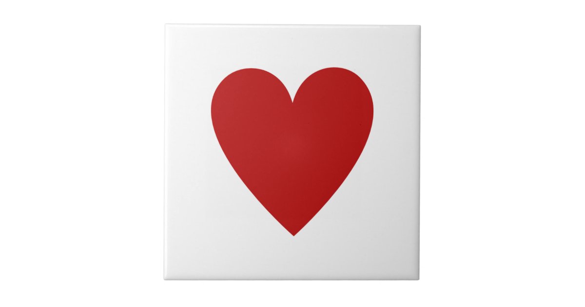 Red Heart Tile | Zazzle