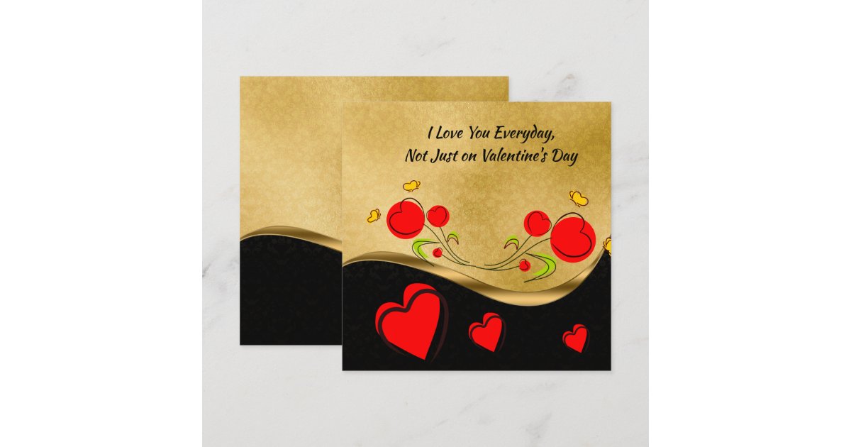 Red heart Valentine Card | Zazzle