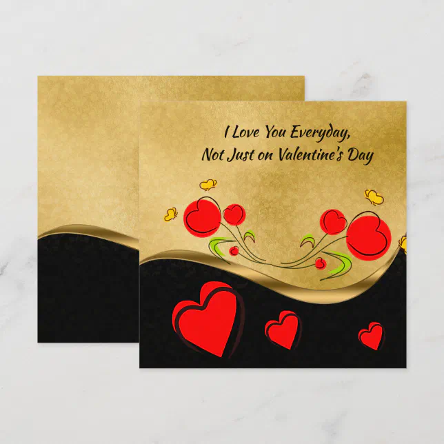 Red heart Valentine Card | Zazzle