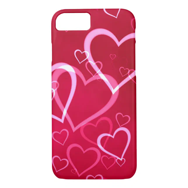Red Heart Valentine's Day iPhone Case | Zazzle