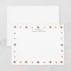 Red Hearts Border Valentines Note Card | Zazzle