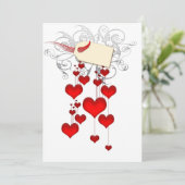 Red hearts invitations | Zazzle