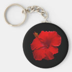 Hawaiian Flowers Aqua Wedding Favor Keychain | Zazzle.com
