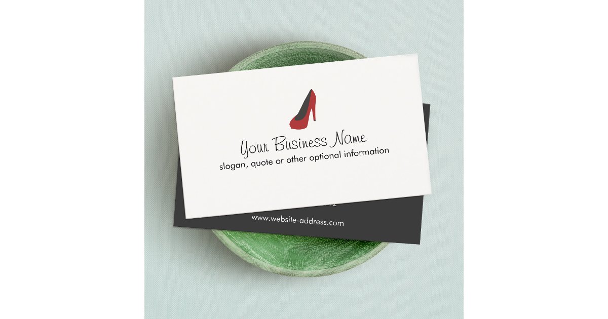Red High Heel Shoe Business Card | Zazzle