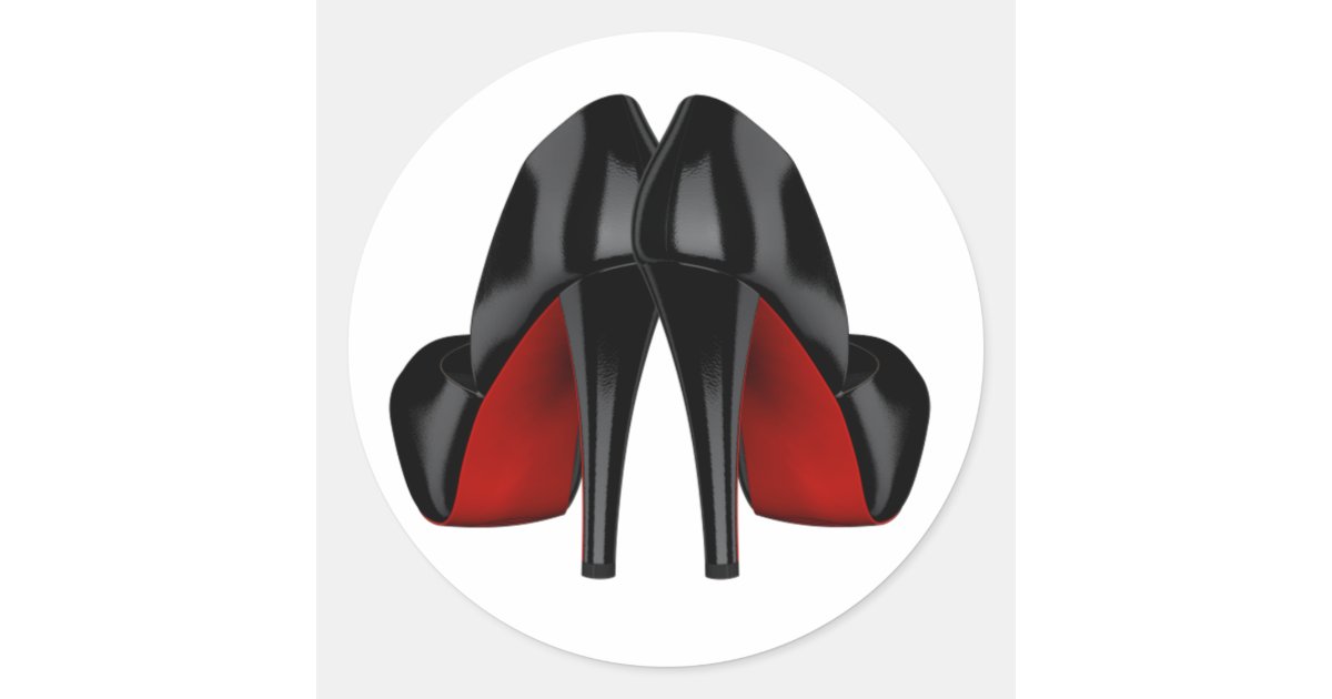 Red High Heel Shoe Stickers | Zazzle