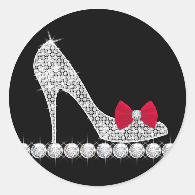 Red High Heel Shoe Stickers | Zazzle