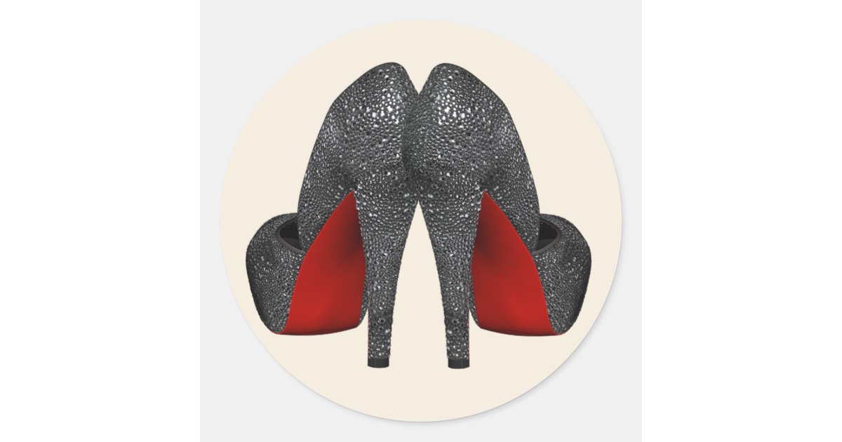 Red High Heel Shoe Stickers | Zazzle