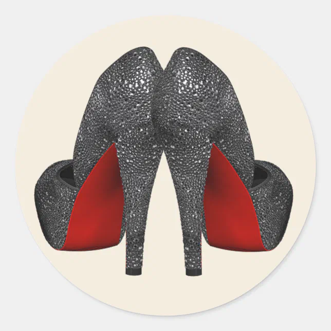 Red High Heel Shoe Stickers | Zazzle
